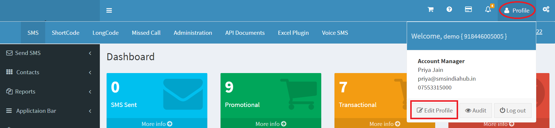 Where can I find my API key? | SMS INDIA HUB